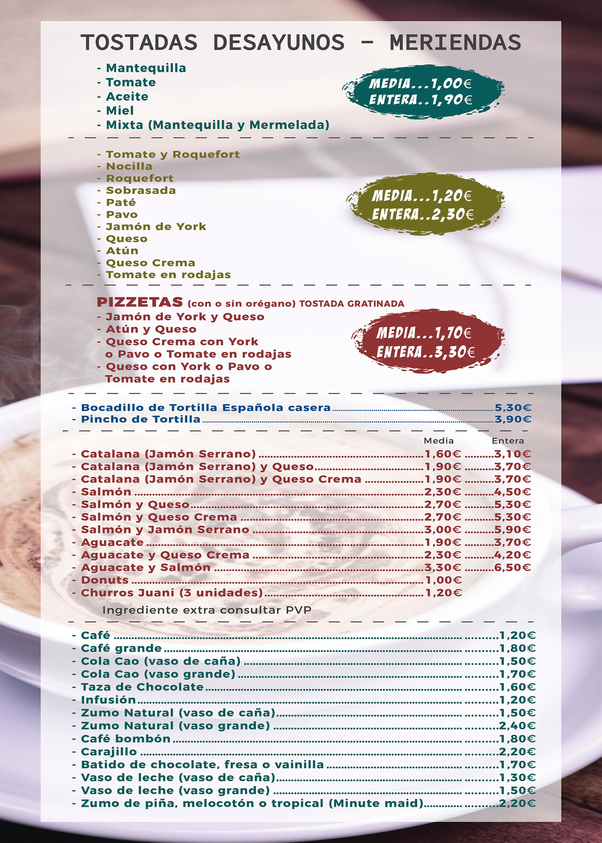 Desayunos – Grupo El Torreón